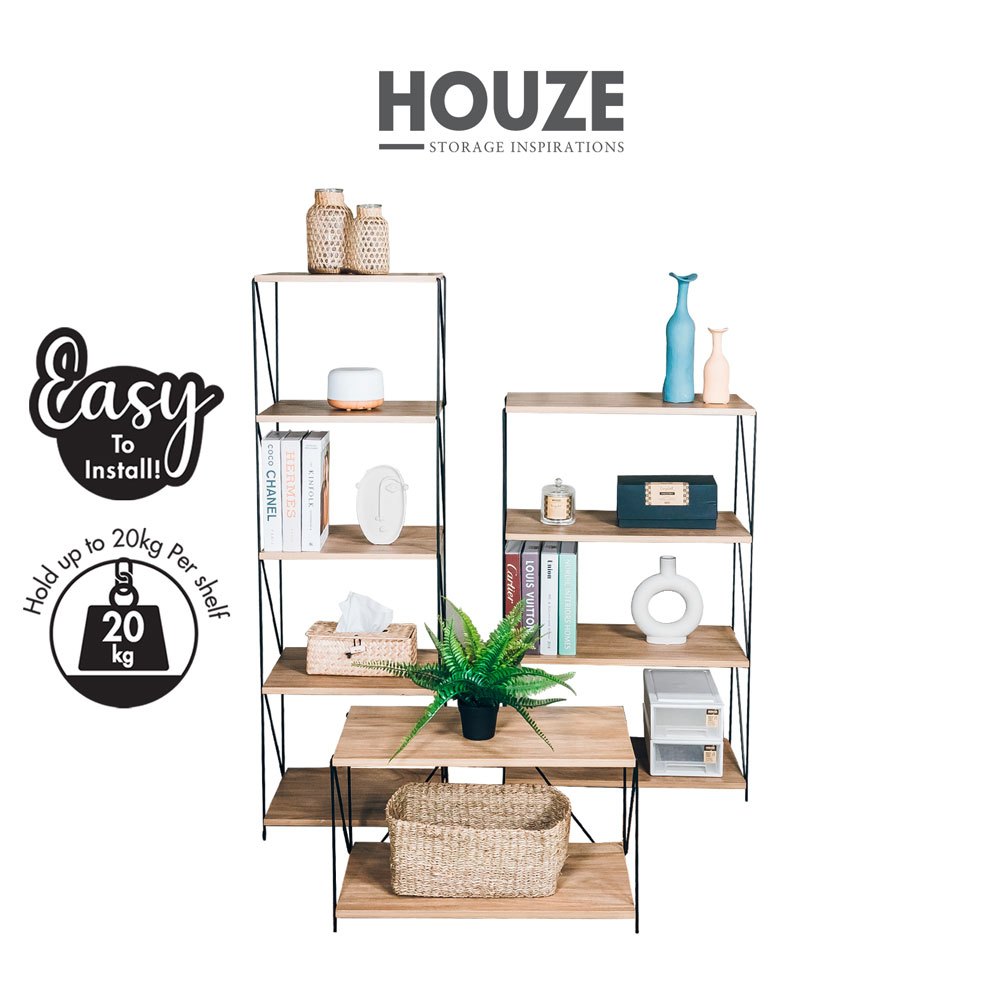 HOUZE - RALF Slim Storage Rack | Storage Shelf - 2 Tiers | 3 Tiers | 4 ...