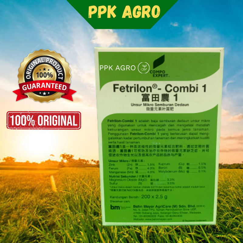 (1Kotak 2.5gx200pkt) FETRILON COMBI 1 Behn Meyer Baja Subur Tanaman ...