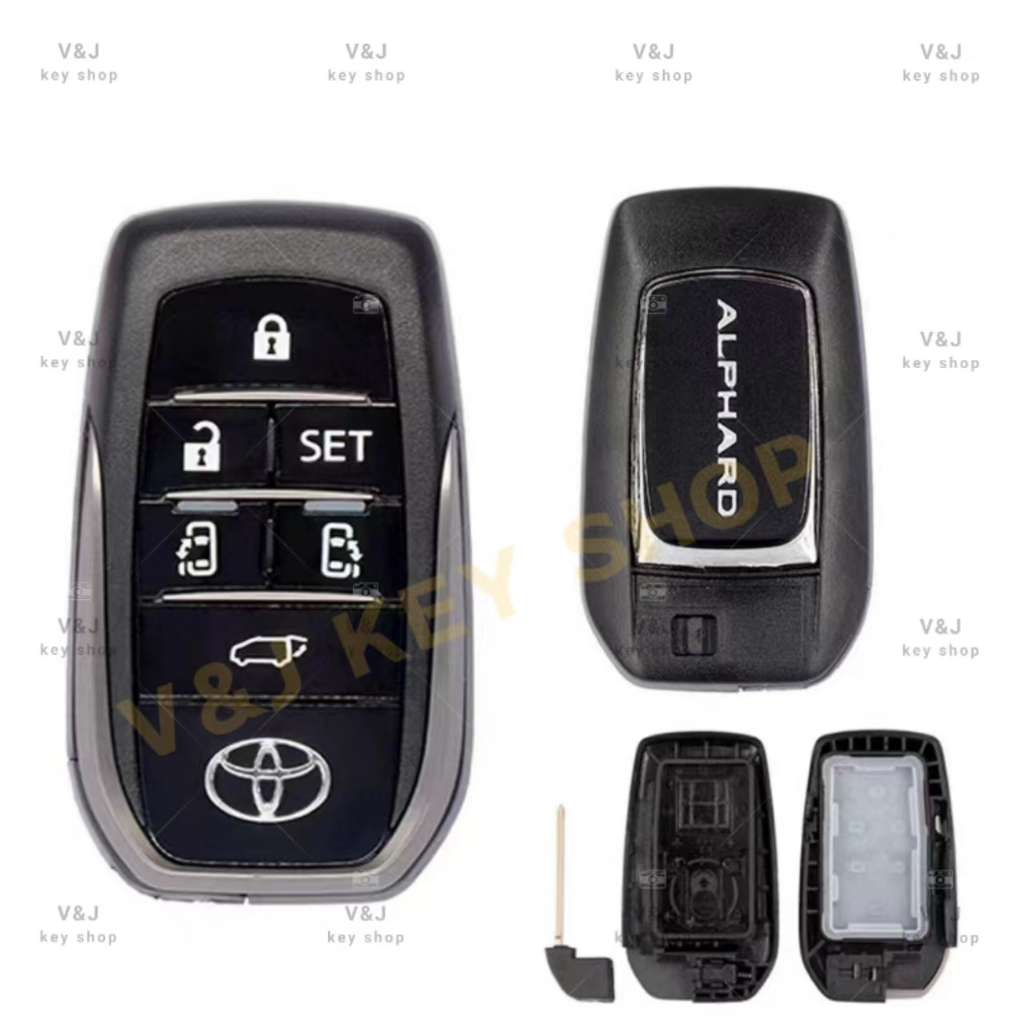 🔥High Quality Toyota Alphard Vellfire AGH30 Remote key Cover 5/6 Button ...