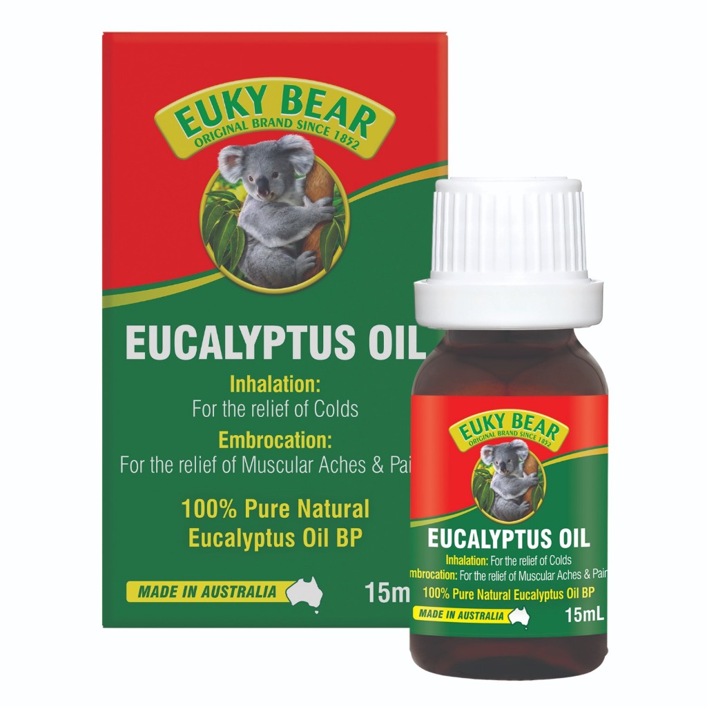 EUKY BEAR EUCALYPTUS OIL 15ML (100% Pure British Pharmaceutical Grade ...