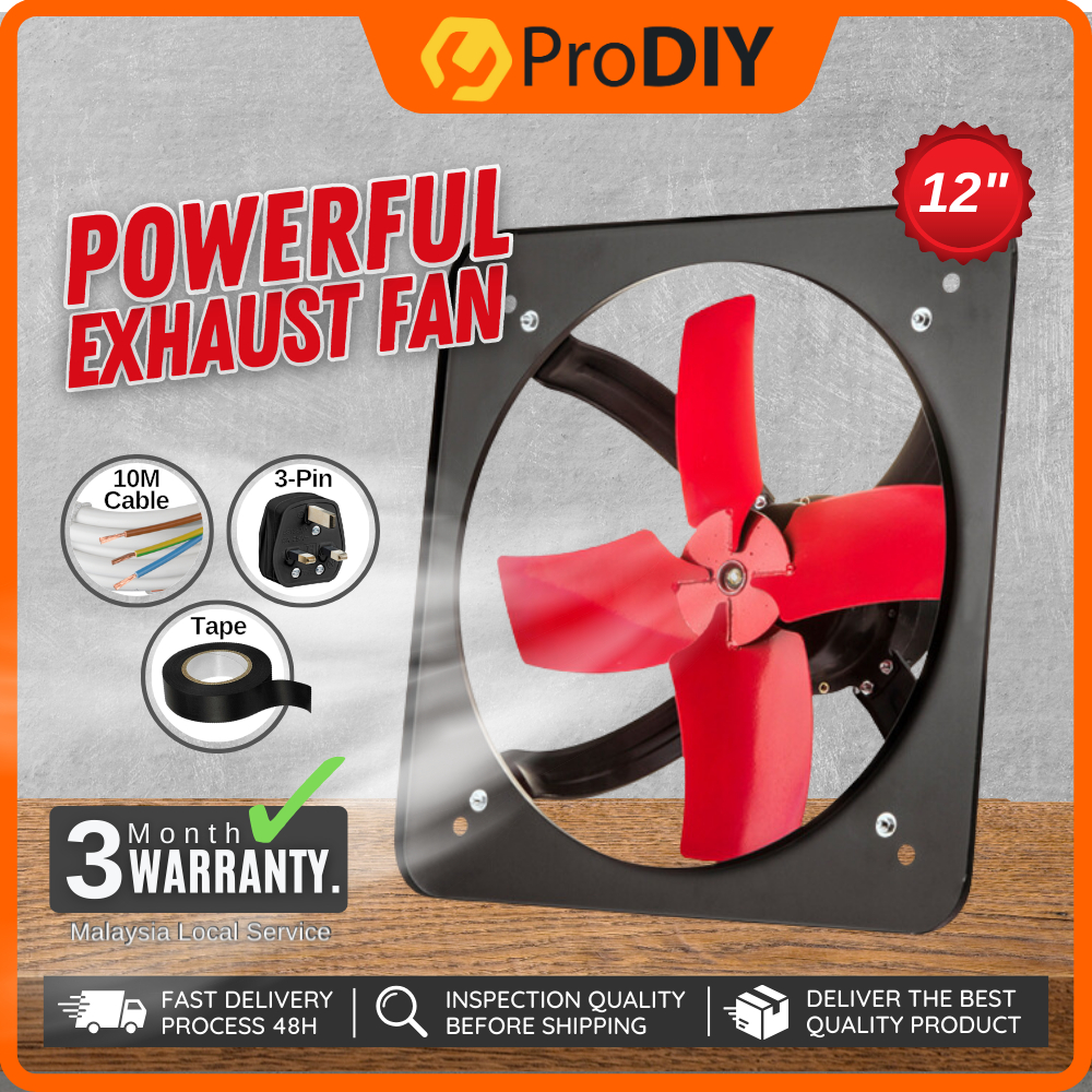 Exhaust Fan ( 12" ) 12-inch Wall Type Industrial Light Duty - FA-30 ...