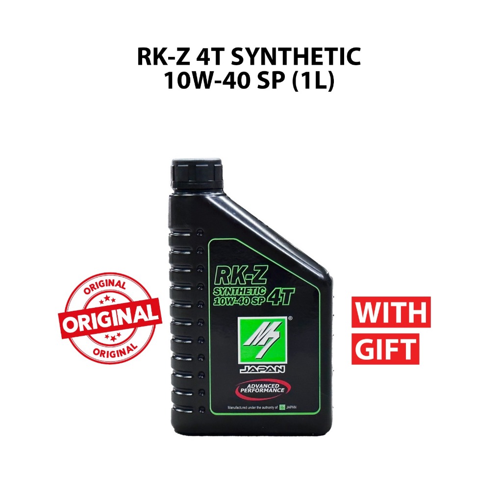 💯% AUTHENTIC M7 JAPAN BIKE OILS RK-Z 4T SYNTHETIC 10W-40 SP (1L ...
