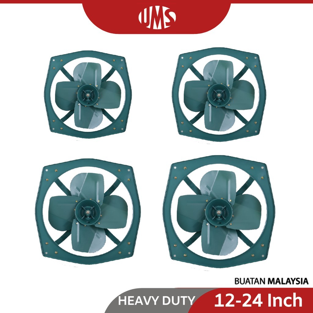 UMS Heavy Duty Exhaust Fan 12", 16", 18", 24" UMS30/40/45/60 HDWF ...