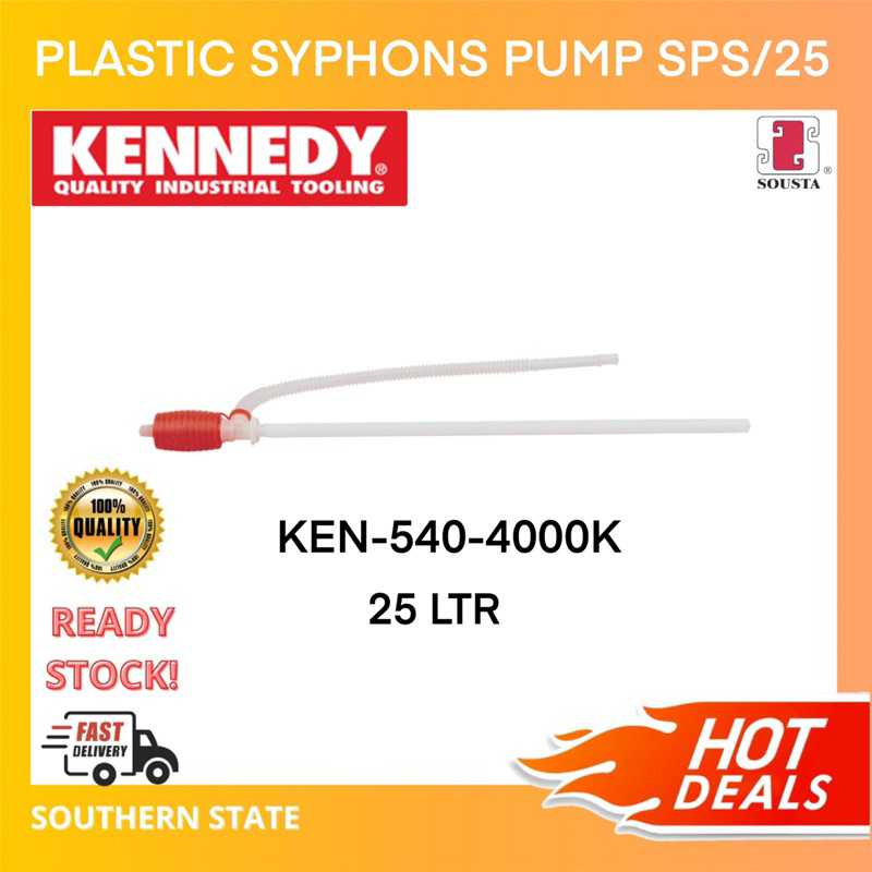 Kennedy SPS/25, Syphon Pump, 25L, Plastic KEN-540-4000K | Shopee Malaysia