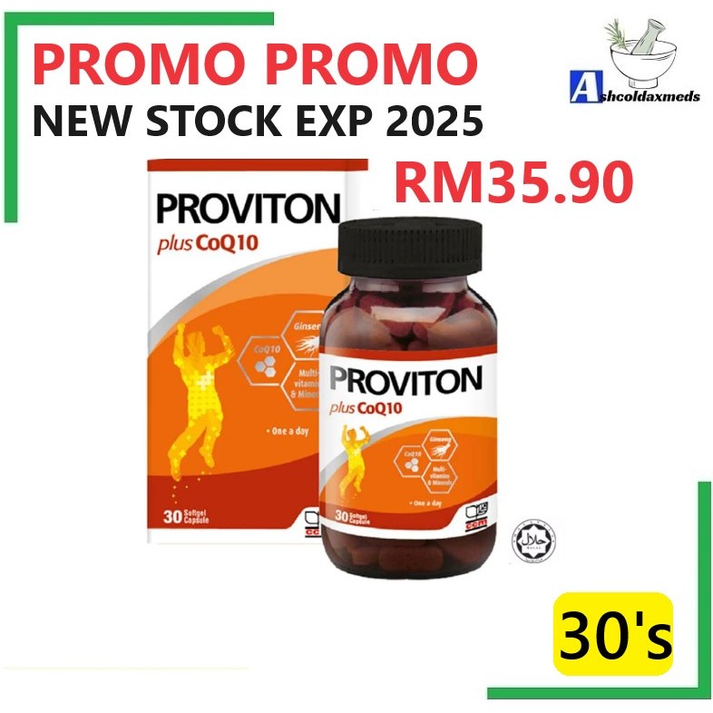 PROVITON COQ10 PLUS MULTIVITAMINS 30's EXP03/2026 | Shopee Malaysia