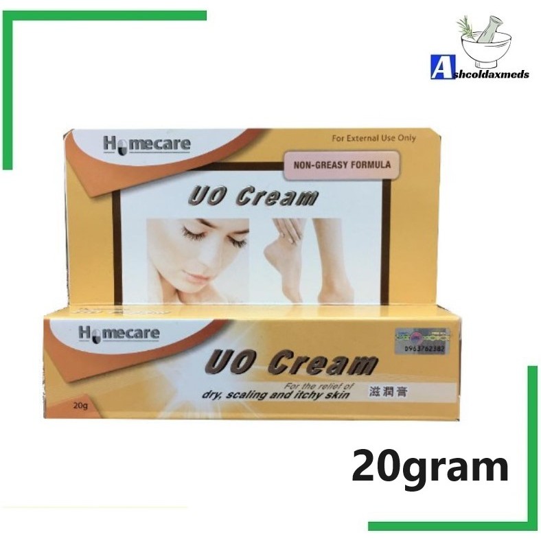 Homecare UO Cream 20g (Suitable for very dry skin/eczema/allergy/urea ...