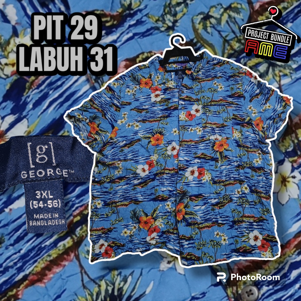 Kemeja Shirt Bigsize Oversize 4XL (Pit 29 Ukuran Dada 58 inch) | Shopee ...