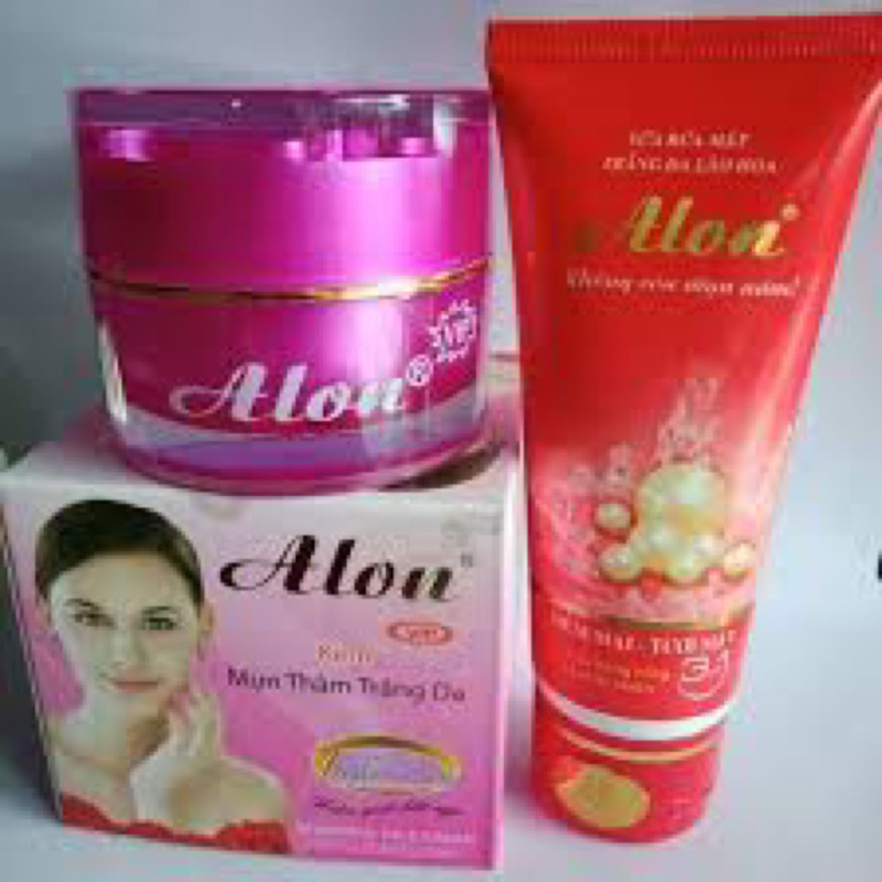 SKINCARE ALON BEAUTY CLEANSER 50g + CREAM 5g original 100% | Shopee ...