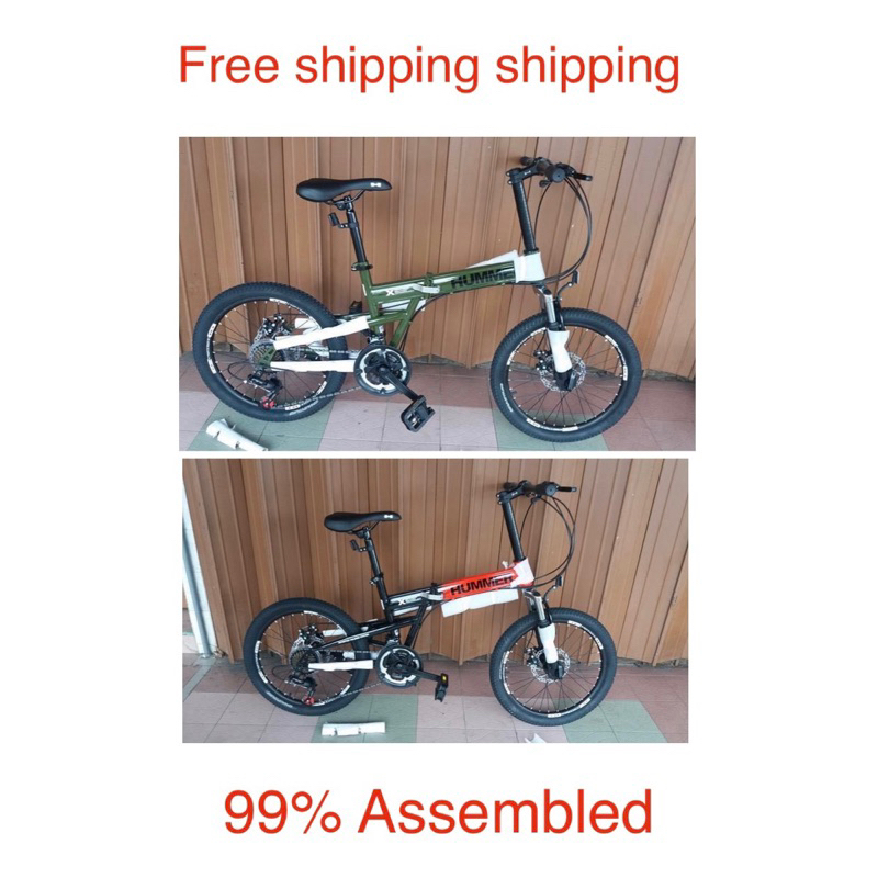 20er FOLDING BIKE HUMMER basikal Foldable 24 Speed Shimano Suspension ...