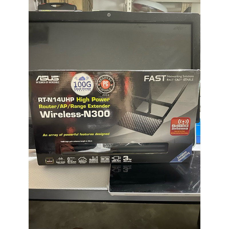 asus high power router wireless N300/RT-N14UHP wifi router | Shopee ...