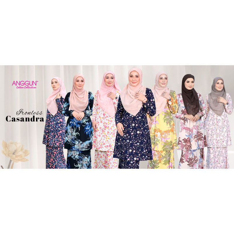 KOLEKSI IRONLESS CASANDRA 2023 BY ANGGUN COTTON COLLECTION | Shopee ...