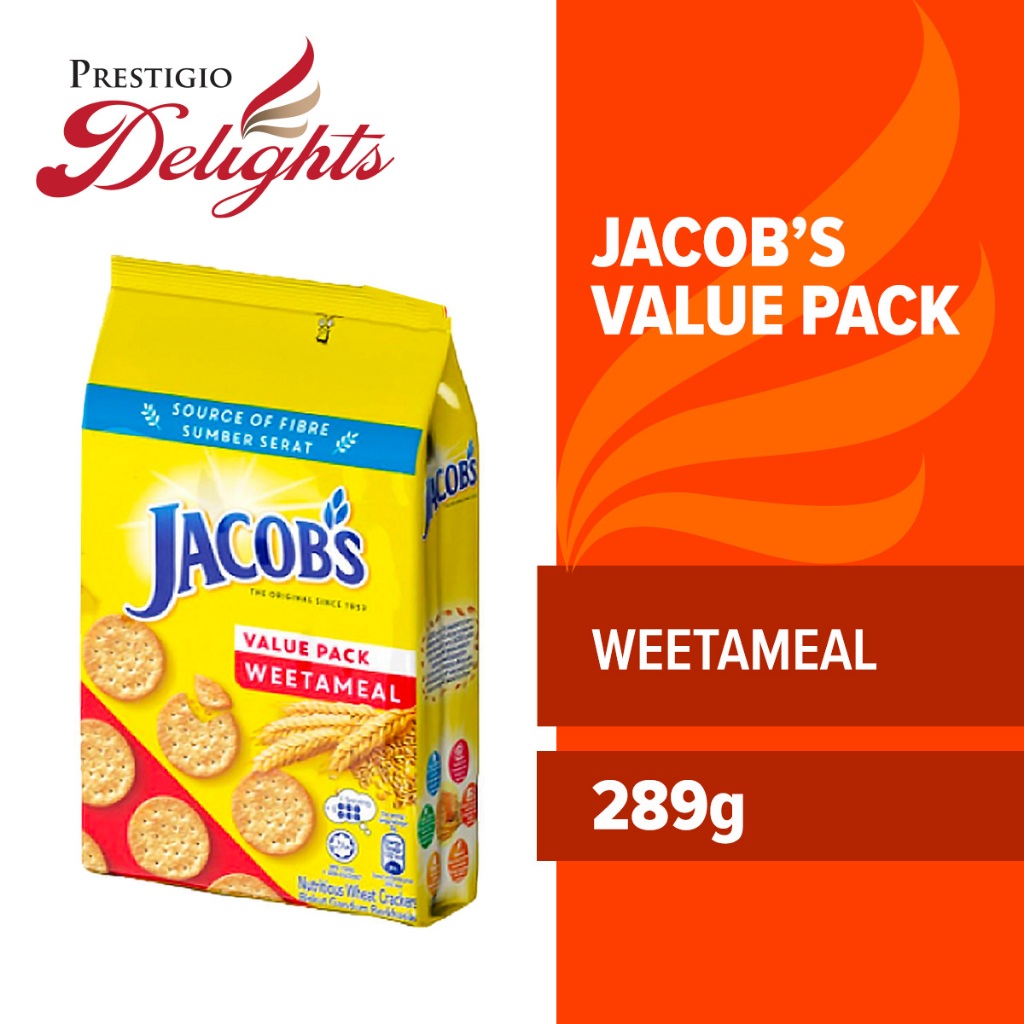 Jacob’s Value Pack Weetameal Wheat Crackers 289g [Expiry Date : 04/2026 ...
