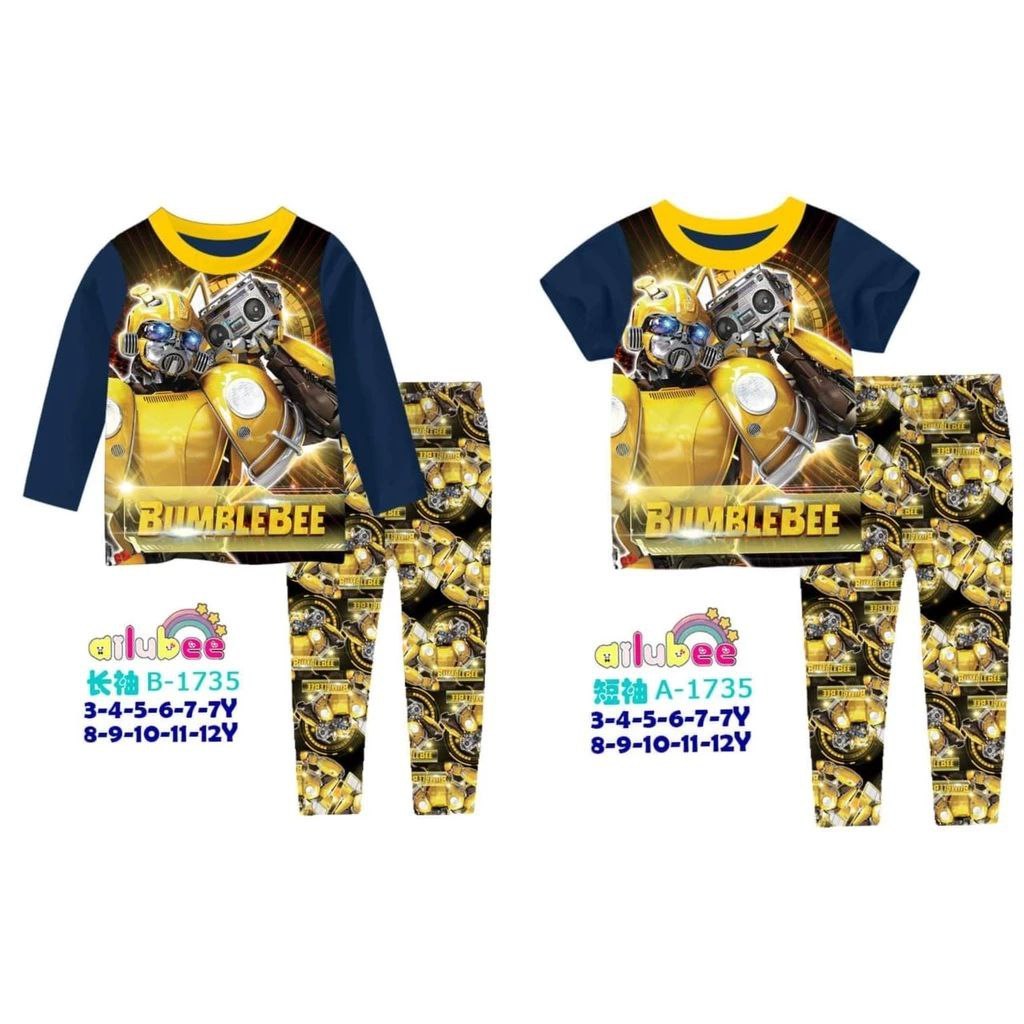 Ailubee Pyjamas Transformer Bumblebee Sleepwear Kids Bumblebee Clothing ...