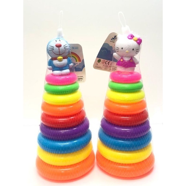 NS-N110 HELLO KITTY Plastic Baby Kids Stacking Stack Up Educational Toy ...