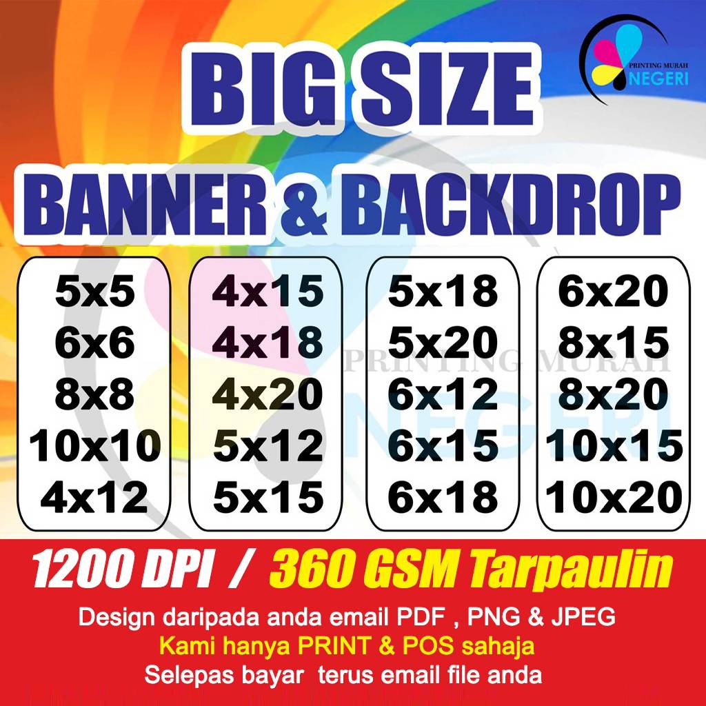 Banner / Backdrop Printing Harga Kilang | Shopee Malaysia