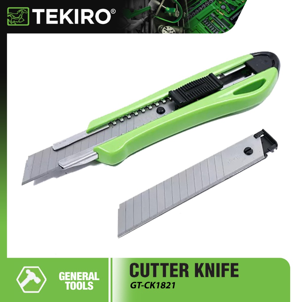 TEKIRO Cutter Knife 18mm GT-CK1821 Pisau Cutter | Shopee Malaysia