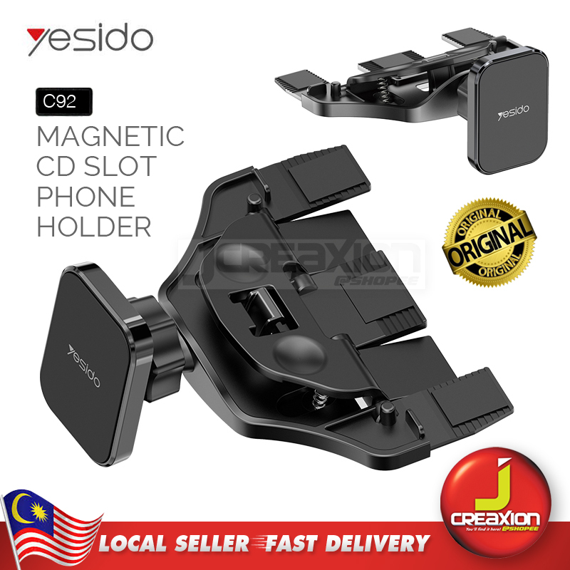 Yesido C92 Magnetic Vehicle CD Slot Mount Dashboard Universal Phone ...