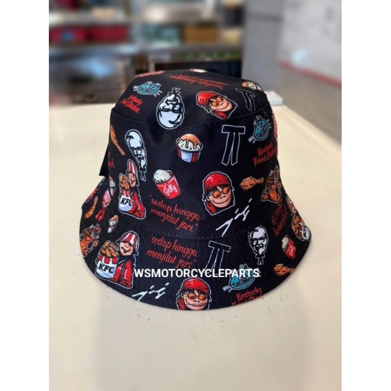 TOPI KFC BUCKET KFC UJANG PMC LIMITED EDITION (HITAM) | Shopee Malaysia