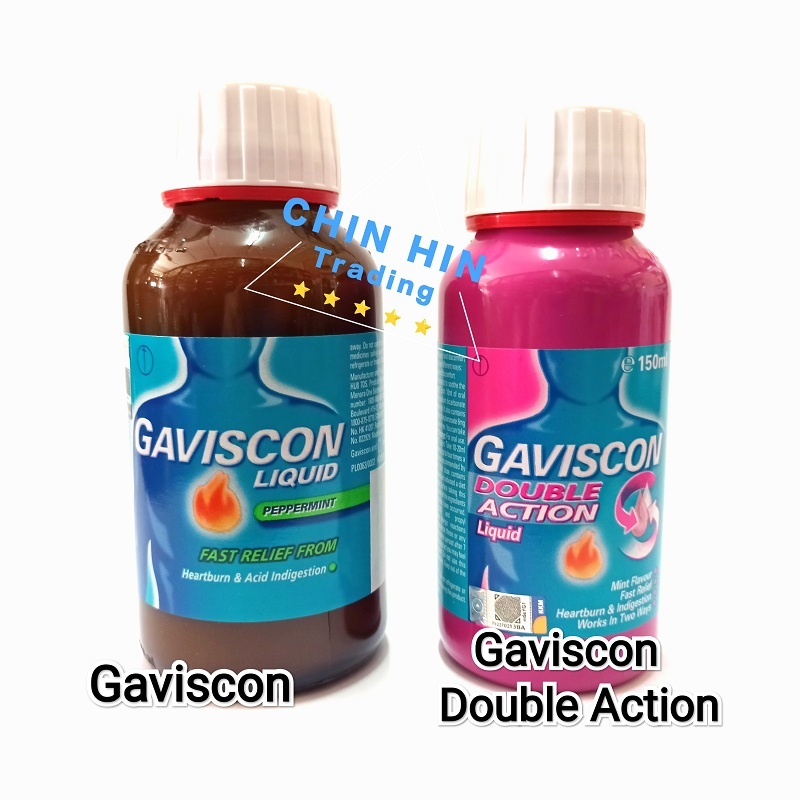 [GAVISCON] Gaviscon Liquid (200ml per bottle) / Gaviscon Double Action ...