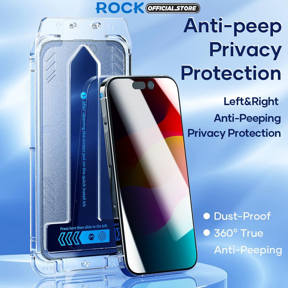 ROCK Privacy Tempered Glass for iP 15/15 Pro/15 Pro Max Screen ...