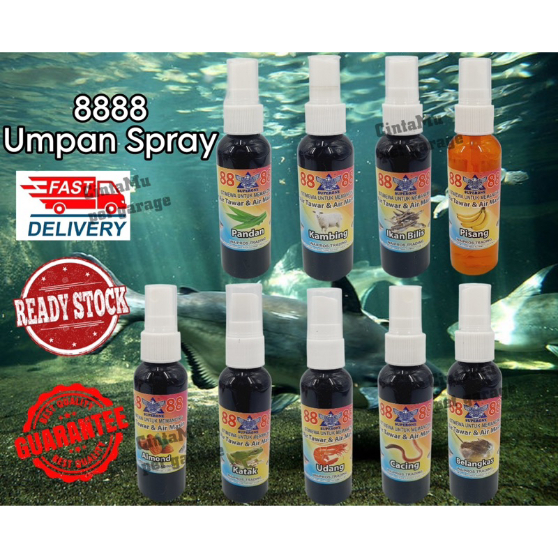SUPER ONE 8888 UMPAN SPRAY IKAN FISHING BAIT IKAN BILIS KATAK KAMBING ...