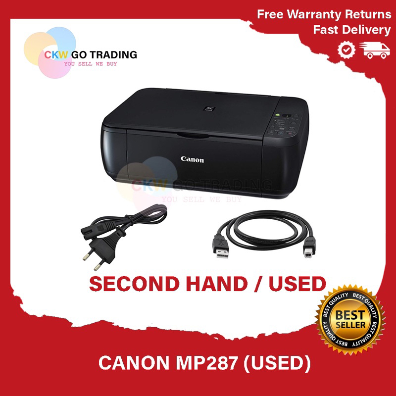 Canon MP287 mp287 Mp287 printer with cable (Second Hand)(Used) 810 811 ...
