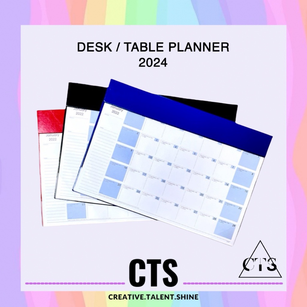 【READY STOCK】Table Planner 2024 Diary Mini Desk Planner Diary Table Top ...