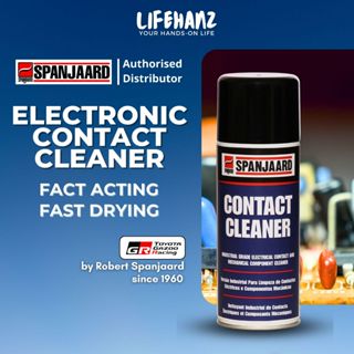 Spanjaard Fast Drying Contact Cleaner Spray (400ml) - Fast Acting and ...