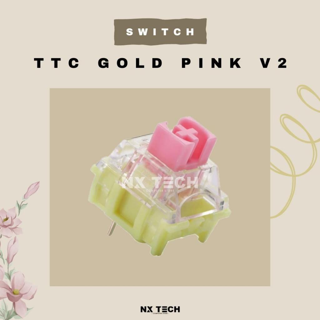 TTC Gold Pink V2 3 pin Linear Switch for mechanical keyboard | Shopee ...
