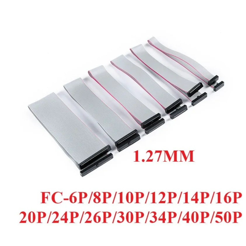IDC Flat Ribbon Extension Cable Pitch 1.27mm 8P 10P 14P 20P 26P 40P 50P 60P | Shopee Malaysia