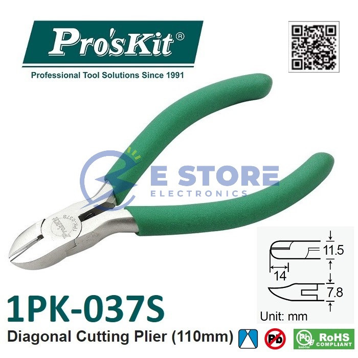 Pro'sKit 1PK-037S Diagonal Cutting Plier (110mm) | Shopee Malaysia