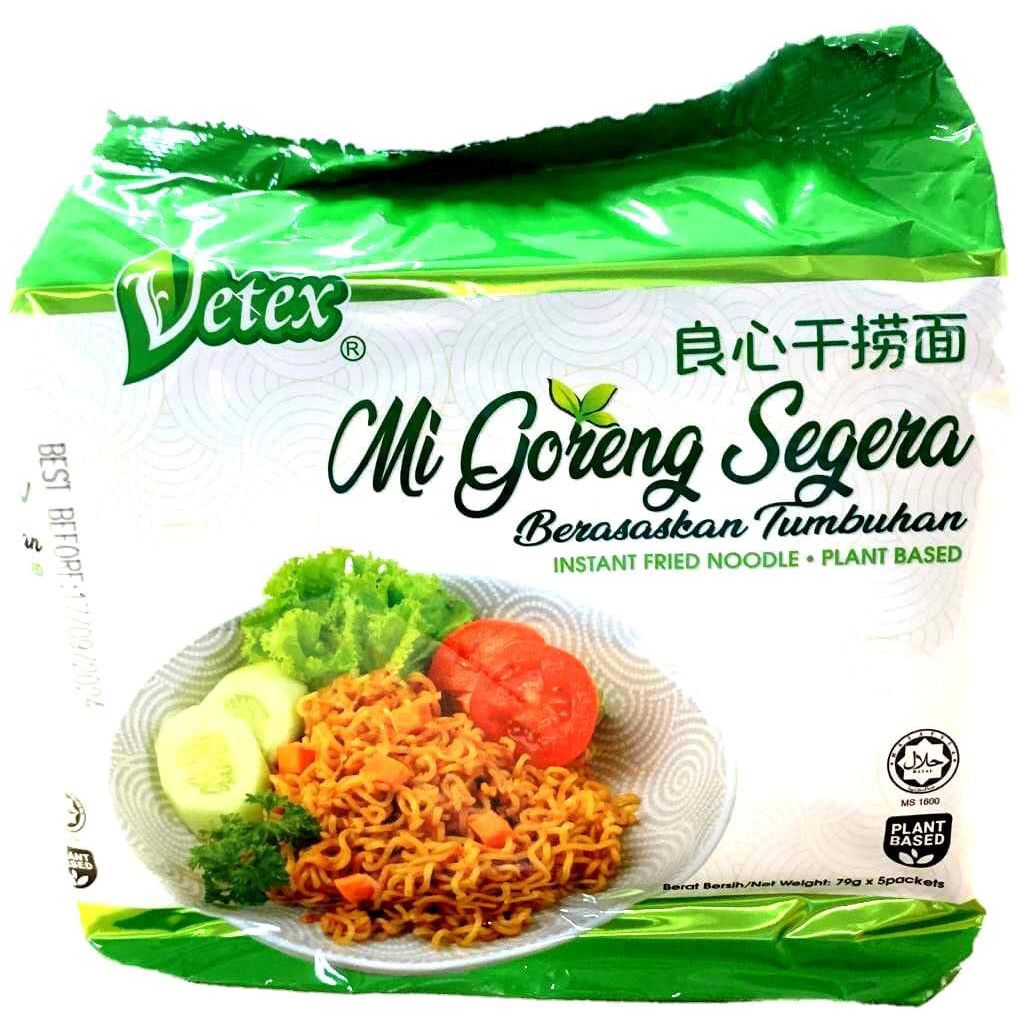 良心干捞面 Vetex Mi Goreng Segera Rasa Tumbuhan Instant Fried Noodles. Plant Based Net Weight: 79g ...