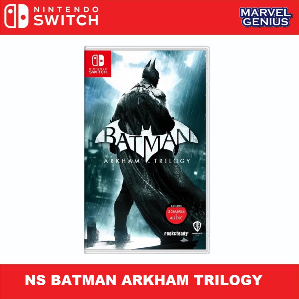 NSW NS NINTENDO SWITCH GAME BATMAN ARKHAM TRILOGY COLLECTION (ENGLISH ...
