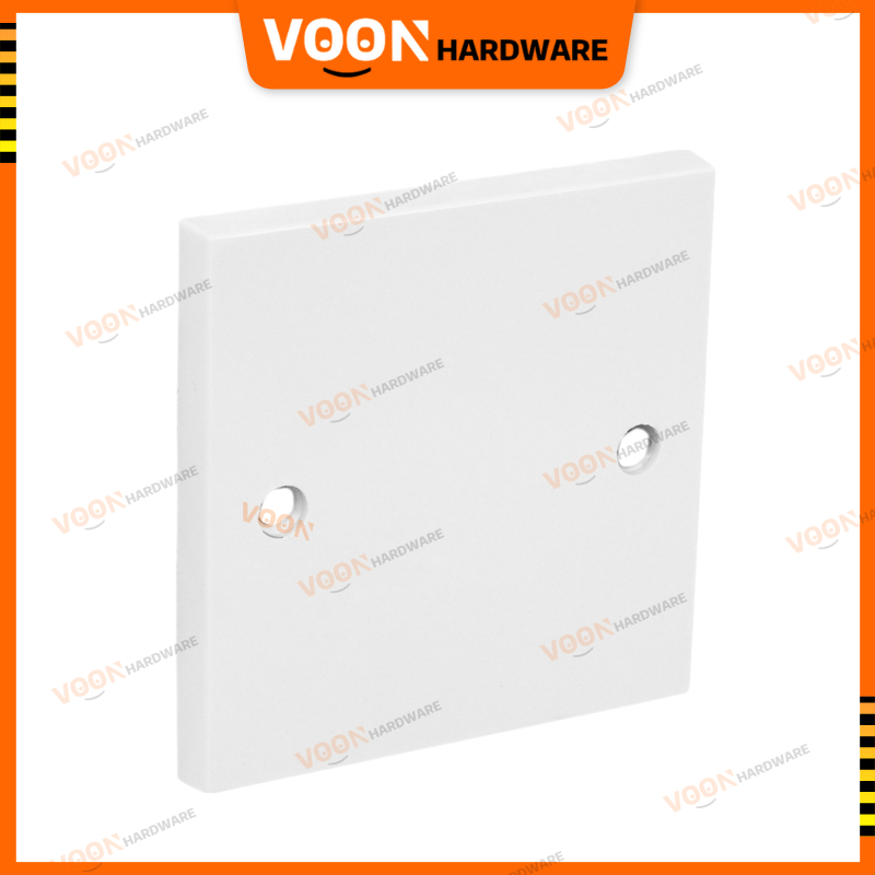 VOON PVC Switch Socket Blank Cover Plate 3x3 Single Plain Box Cover 1 ...