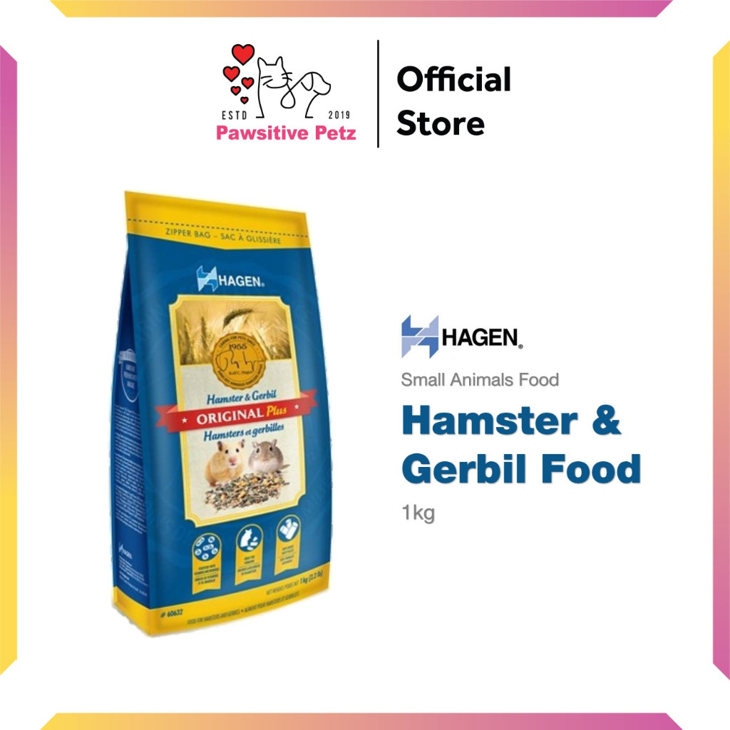 Hamster Food Hagen Ori Plus Hamster/Gerbil Food 1Kg Hamster Food ...