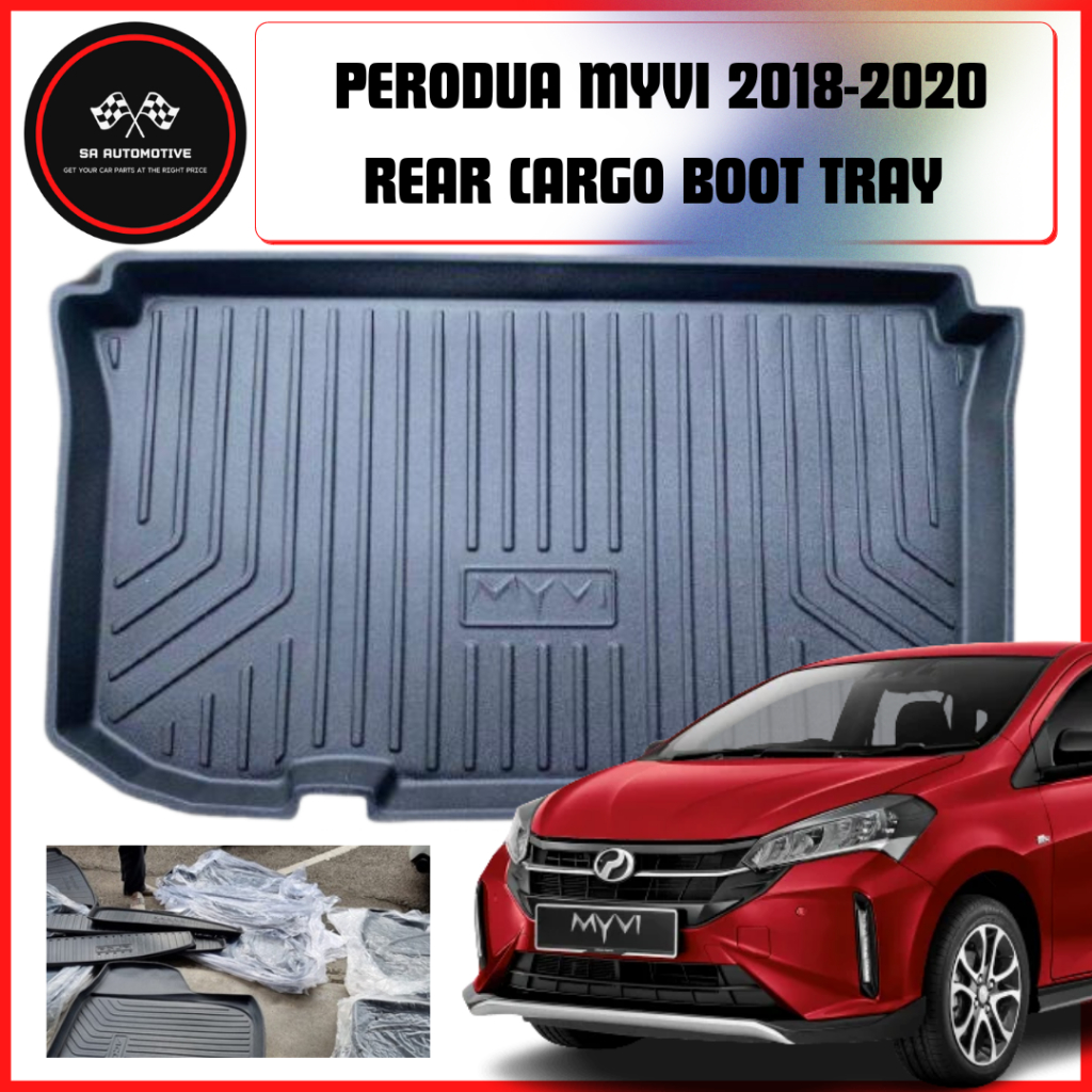 PERODUA MYVI 2018~2020 REAR CARGO BOOT TRAY CAR ACCESSORIES HIGH ...