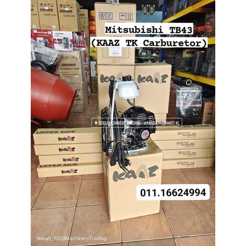 Mitsubishi KAAZ Meiki TB33/TB43 2-Stroke Brush Cutter / Mesin Potong ...