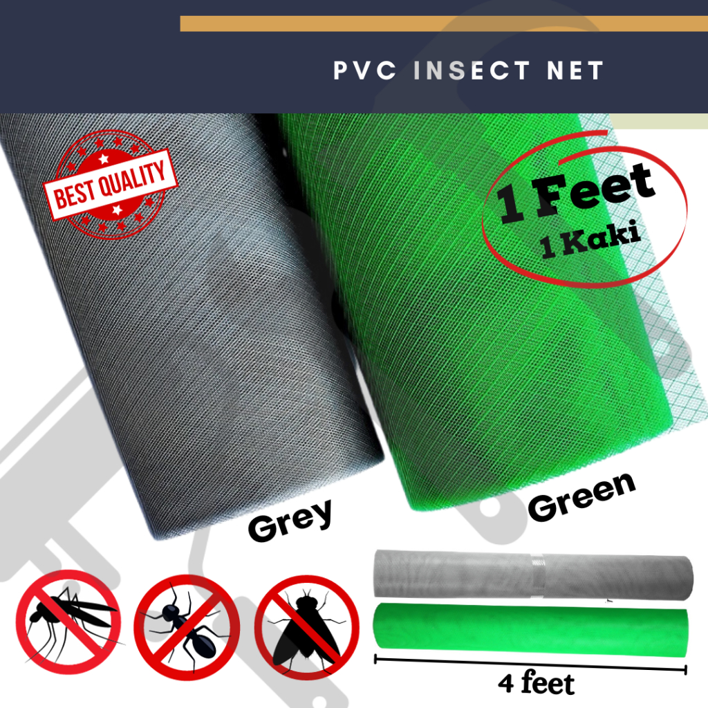 [Sell in Feet] PVC Plastic Aluminium Netting Mesh Insect Mosquito Net ...