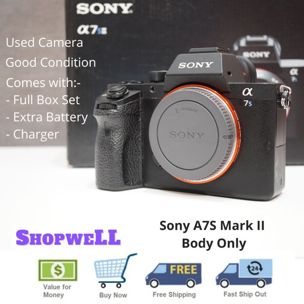 Used Sony A7S Mark II A7S2 body only - Full Frame Camera - Kamera Set | Shopee Malaysia