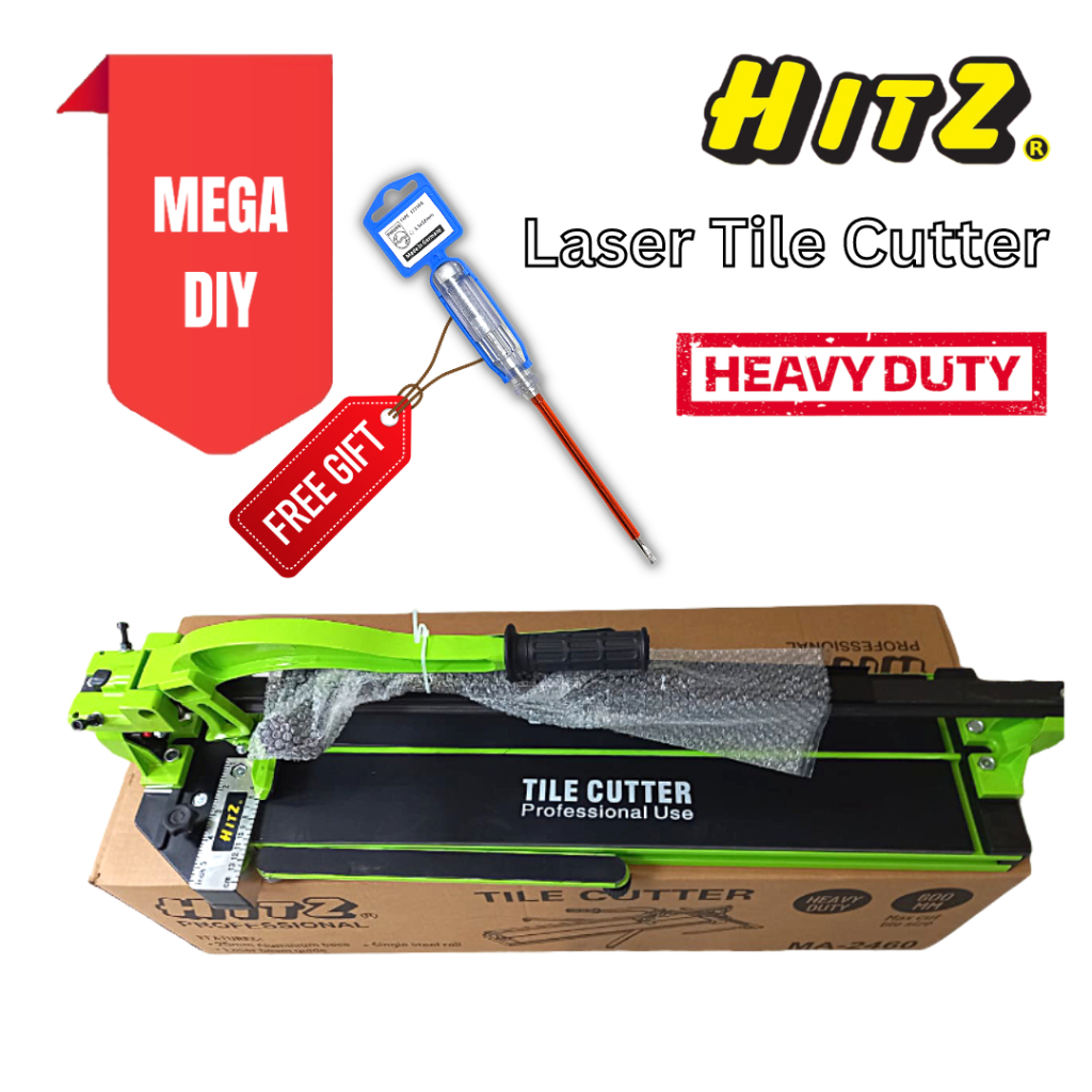 HITZ Laser Tile Cutter Machine Aluminium Single Rail 600MM 800MM Pemotong Mozek Tile Mesin ...