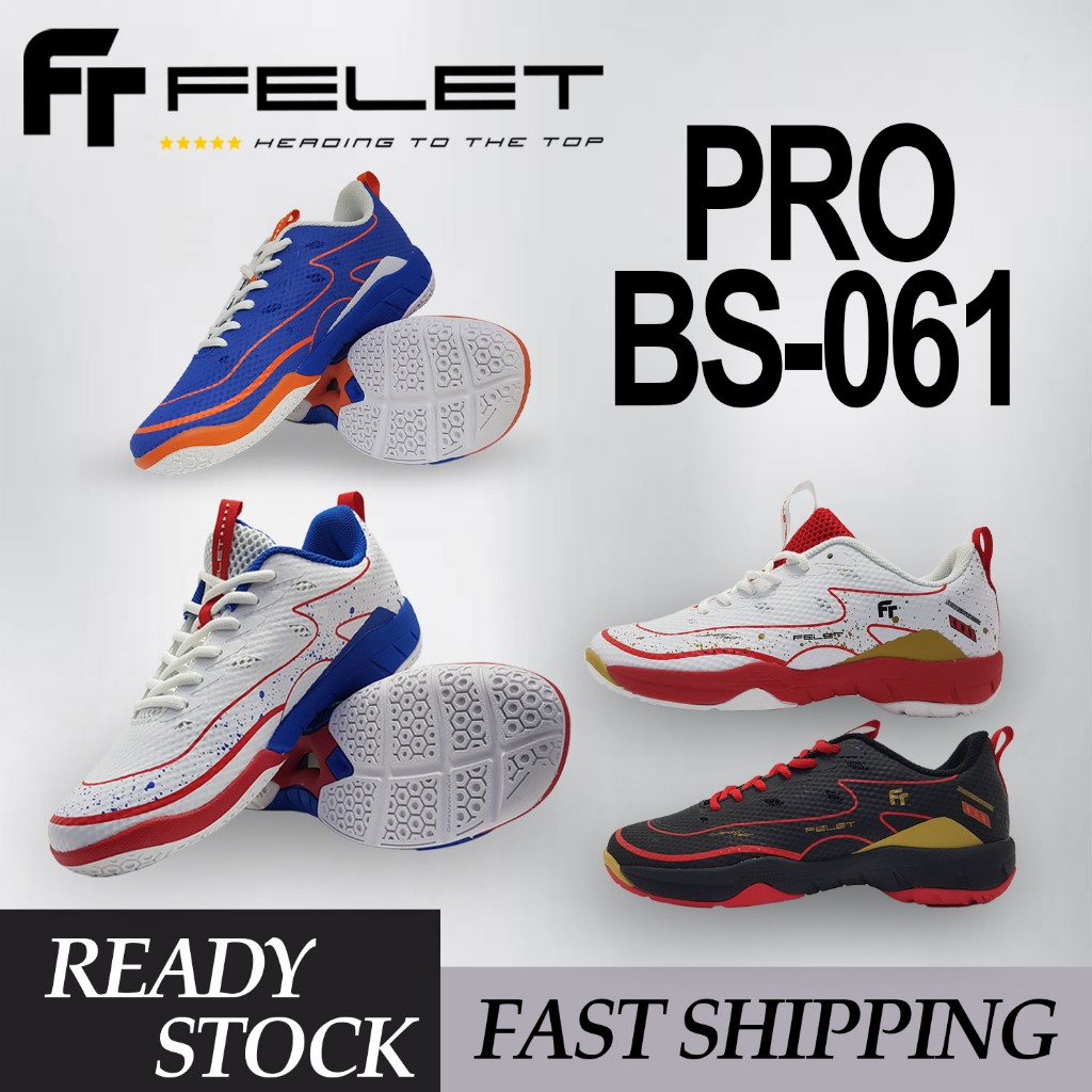 【Ready Stock】FELET Badminton Shoes Pro BS061 Pro Series Unisex (100%Original) | Shopee Malaysia