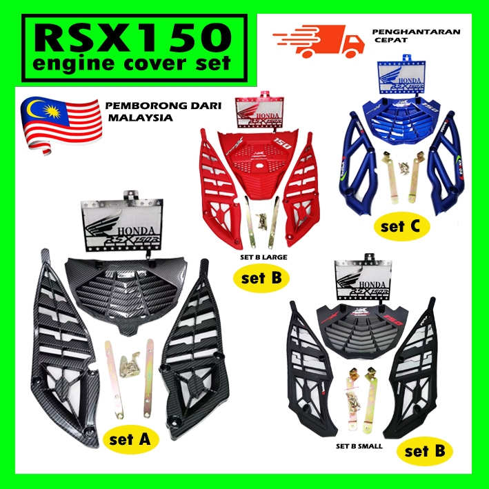RSX 150 WINNER X RADIATOR ALLOY COVER ENGINE COVER SIDE COVER FULL SET ...