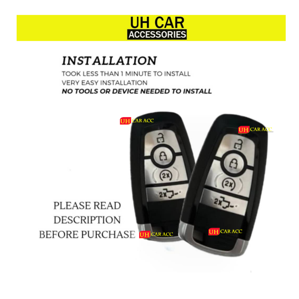 Auto Start / Remote Start Key For Ford Ranger T9 XLT, XLT+, Wildtrak ...