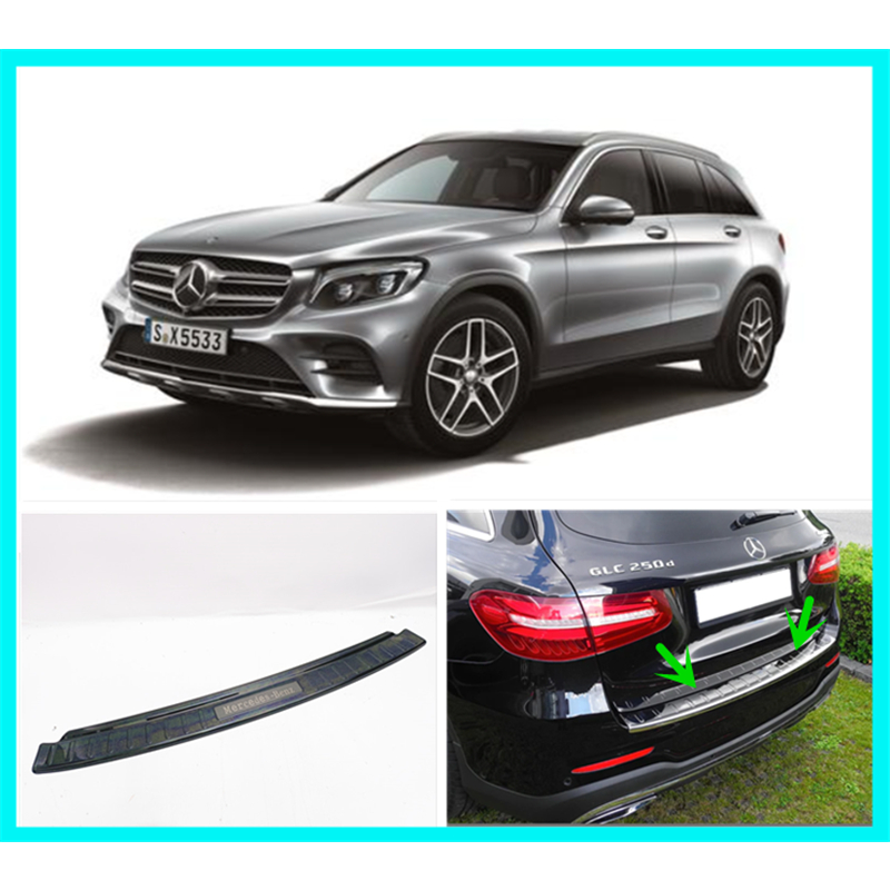 Mercedes Benz GLC Class W253 2012-2022 (CHROME) Rear Bumper Guard Trunk ...