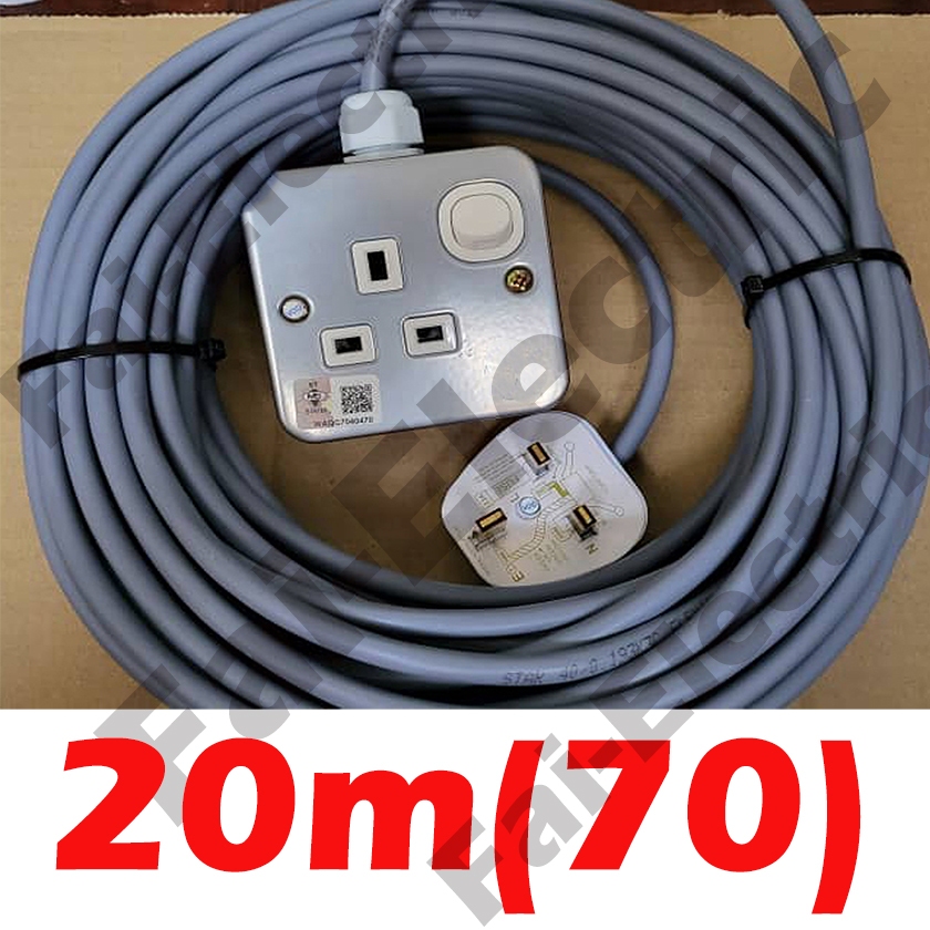 HEAVY DUTY METAL CLAD TRAILING EXTENSION WIRE 70/0.193 cable ( SINGLE ...