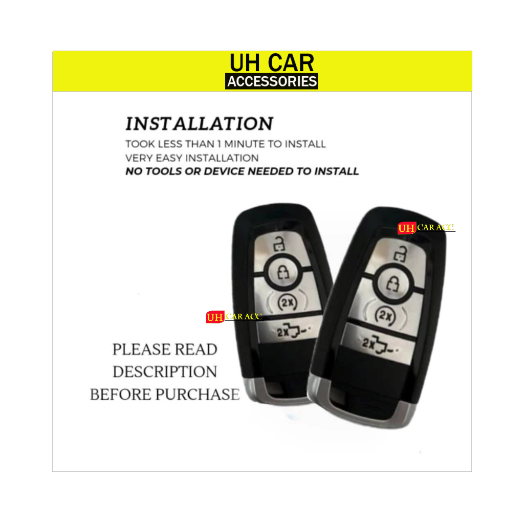 Auto Start / Remote Start Key For Ford Ranger T9 XLT, XLT+, Wildtrak ...