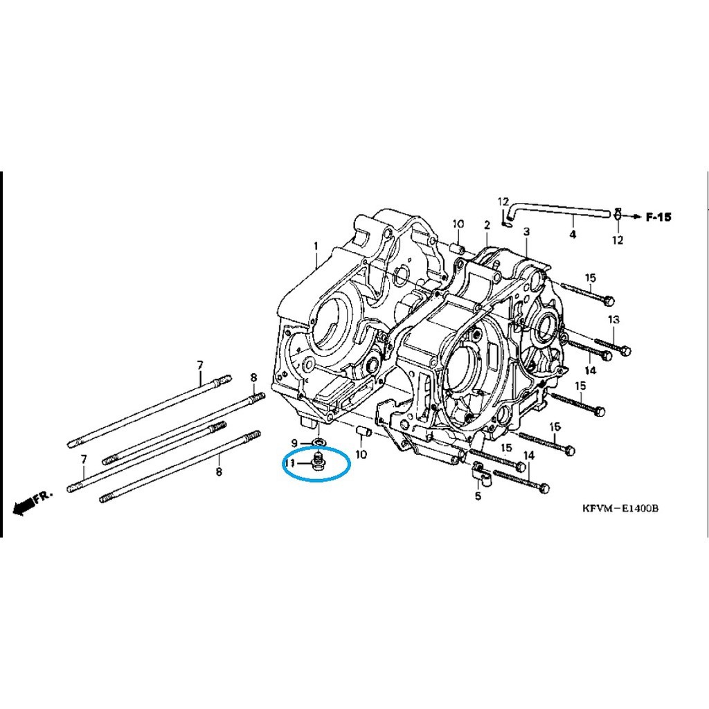 92800-12000 Drain Plug Honda C70 GBO GBOJ GB6 EX5 Hp Dream Wave RS ...