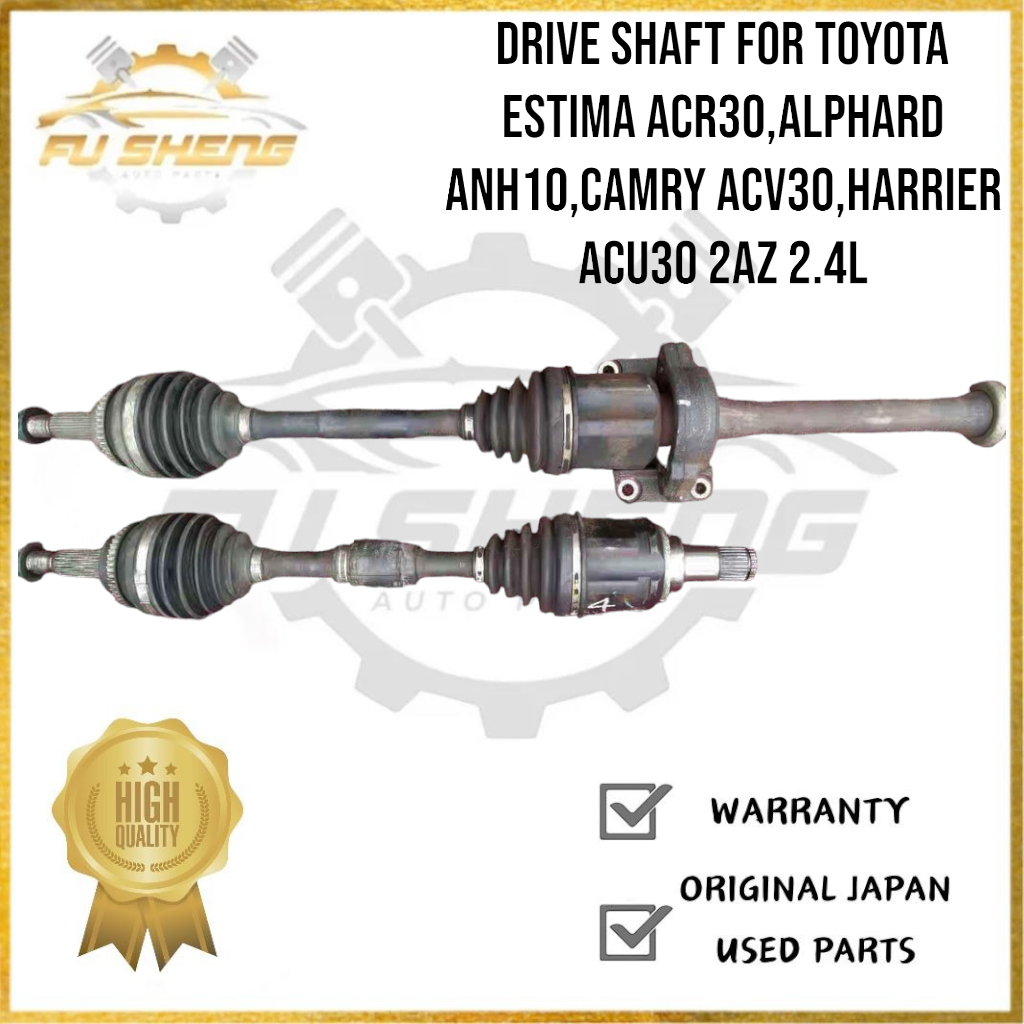 Drive Shaft For Toyota Estima ACR30,Alphard ANH10,Camry ACV30,Harrier ACU30 2AZ 2.4L | Shopee ...
