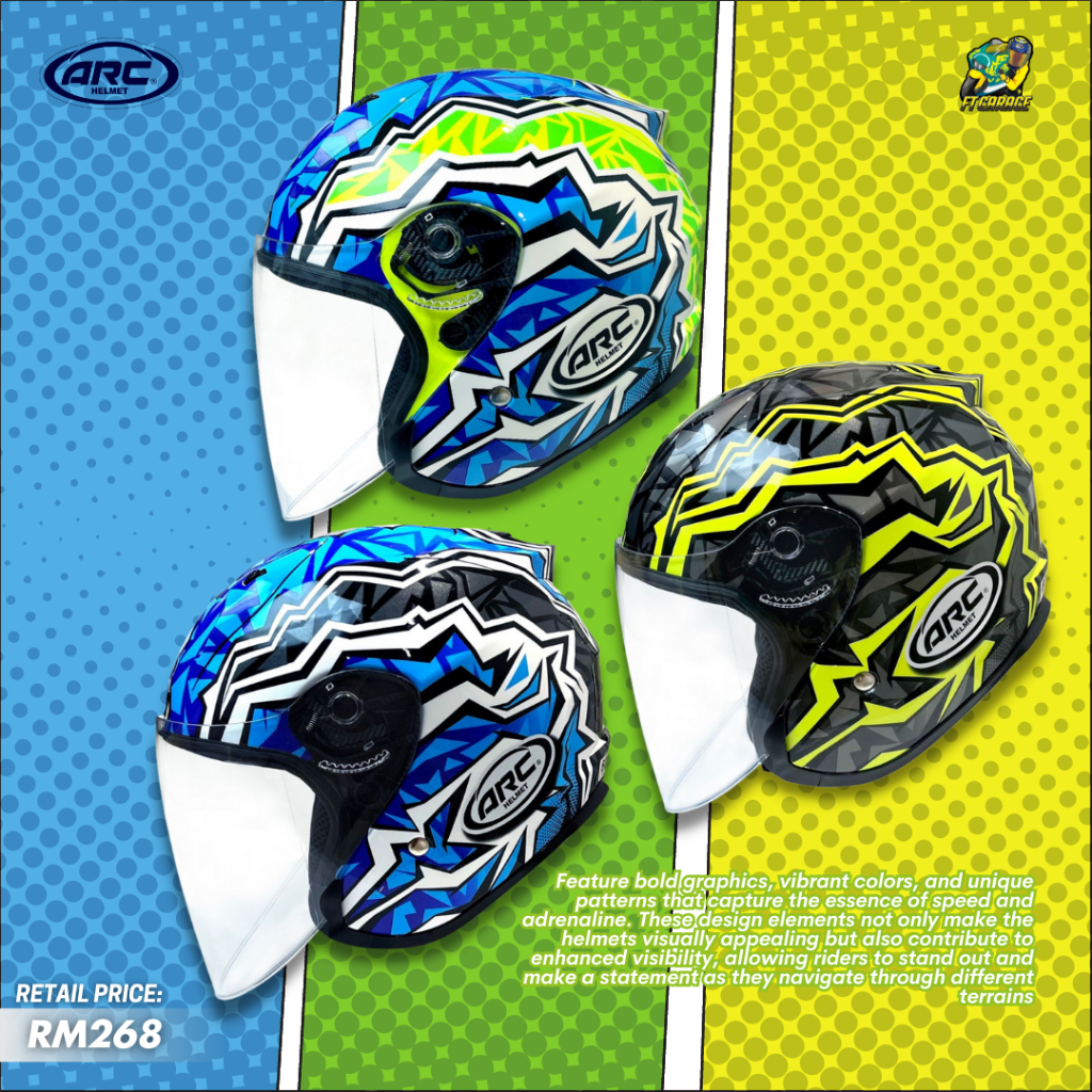 ARC XR LAGUNA (BLUE, YELLOW AND GREEN) | Shopee Malaysia