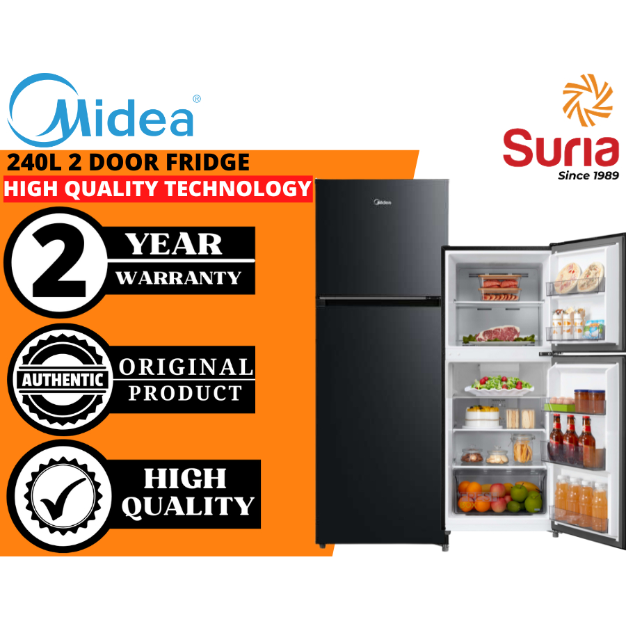 (Free Delivery Penang,Kedah & Perlis)Midea 240L 2 Door Refrigerator ...